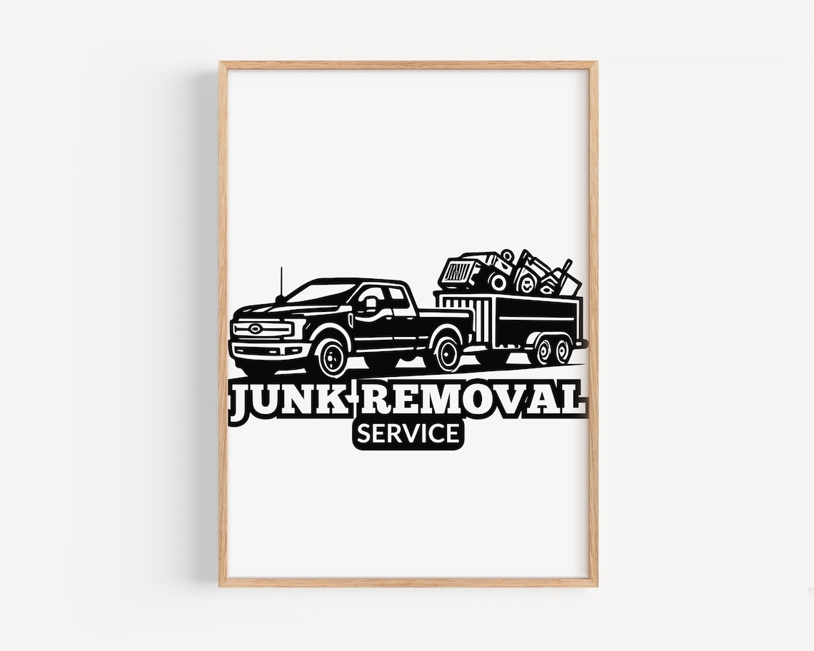 Junk Removal Business Logo Customize Template, SVG, PDF, PNG, Junk Svg ...