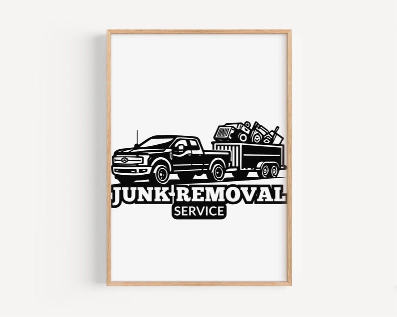 Junk Removal Business Logo Customize Template, SVG, PDF, PNG, Junk Svg ...
