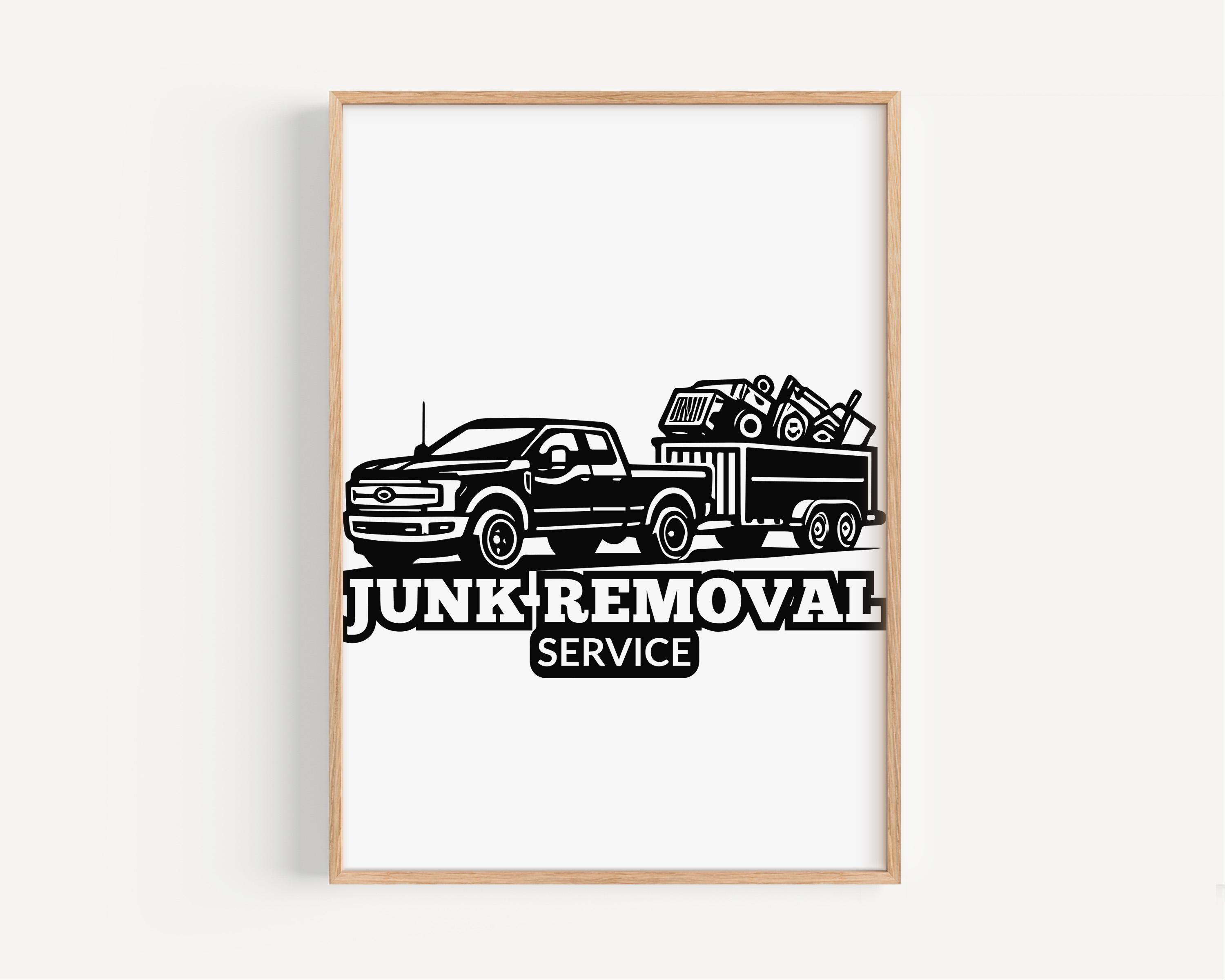Junk Removal Business Logo Customize Template, SVG, PDF, PNG, Junk Svg ...
