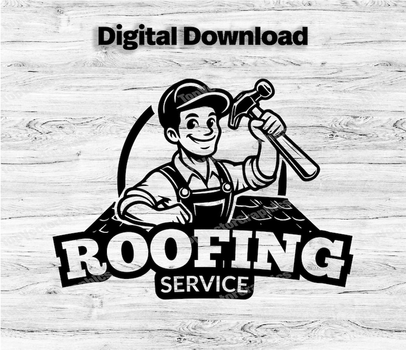 Roofing Business Logo Customize Template, SVG, PDF, PNG, Jpg Roofer Svg ...