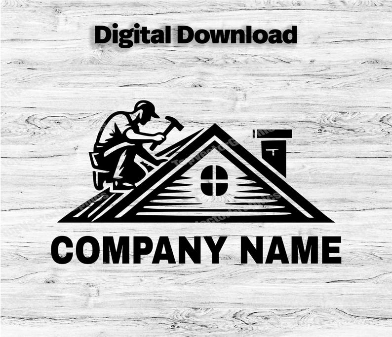 Roofing Business Logo Customize Template, SVG, PDF, PNG, Jpg Roofer Svg ...