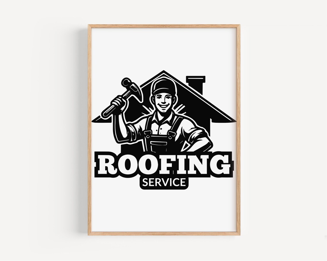 Roofing Business Logo Customize Template, SVG, PDF, PNG, Jpg Roofer Svg ...