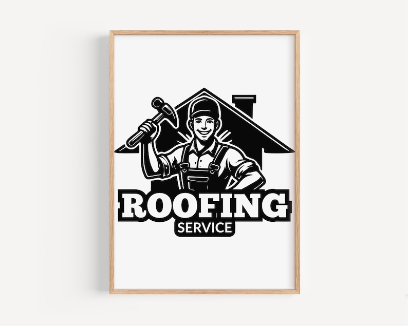 Roofing Business Logo Customize Template, SVG, PDF, PNG, Jpg Roofer Svg ...
