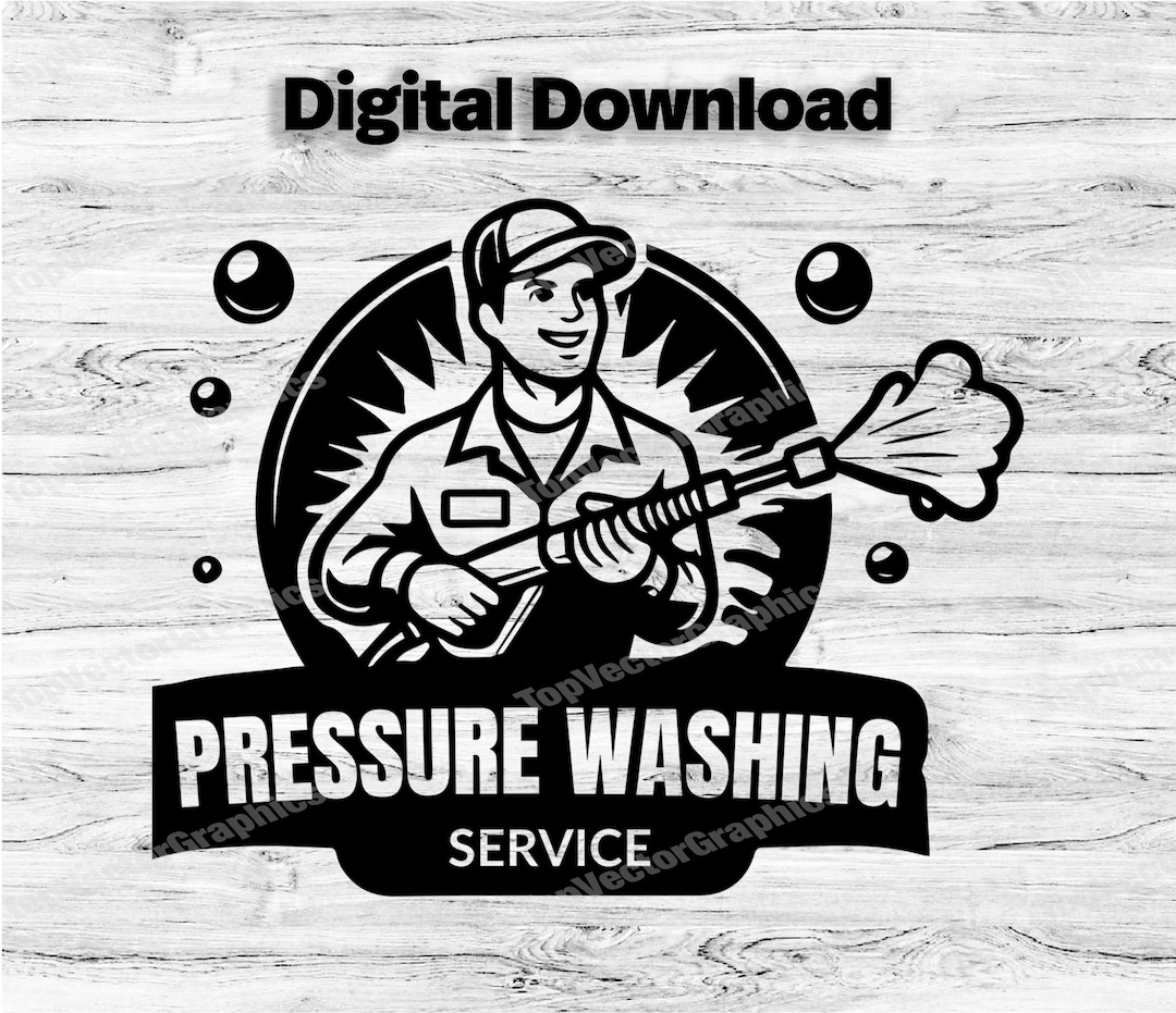 Pressure Washing Business Logo Customize Template, Canva Template ...