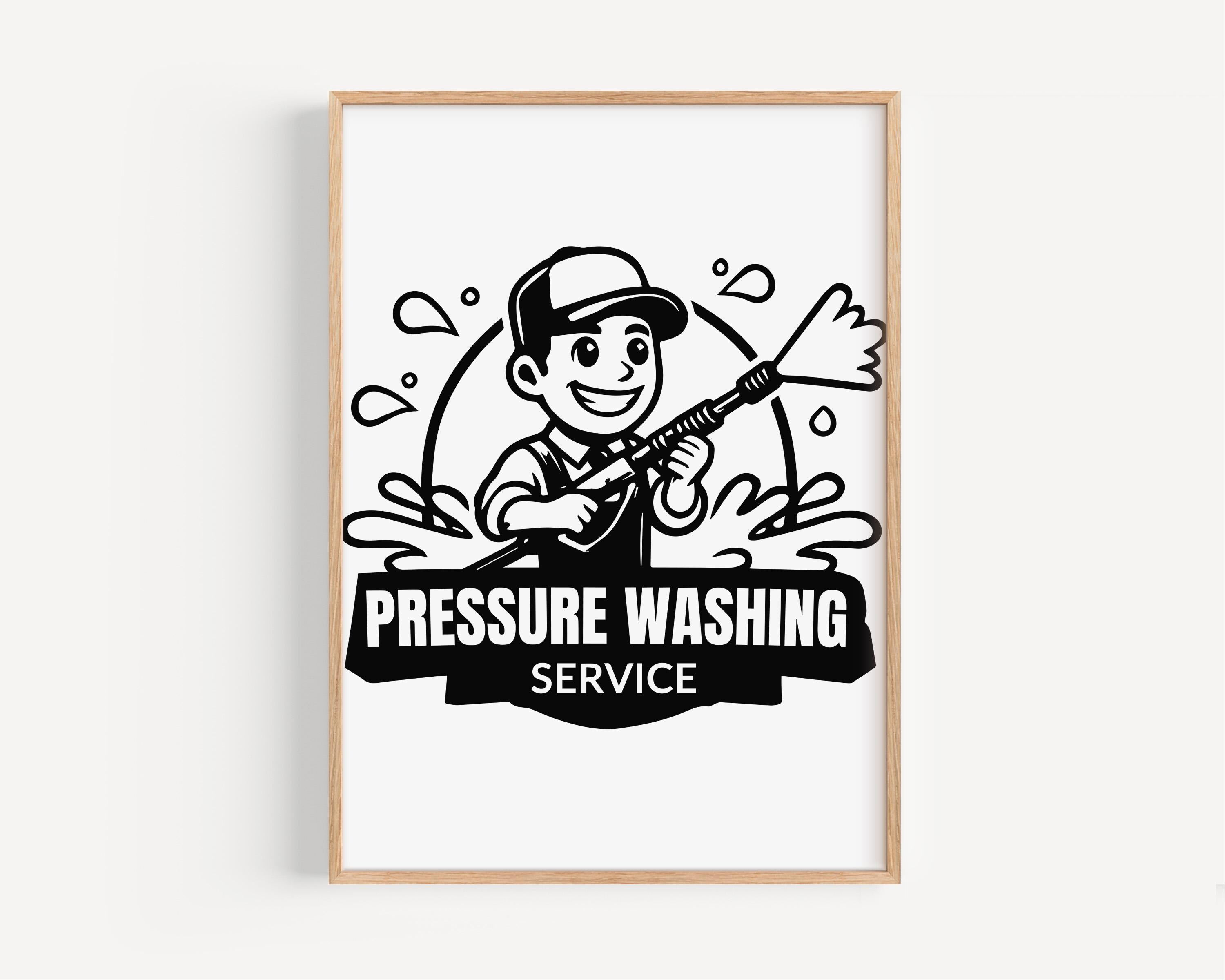 Pressure Washing Business Logo Customize Template, Canva Template ...