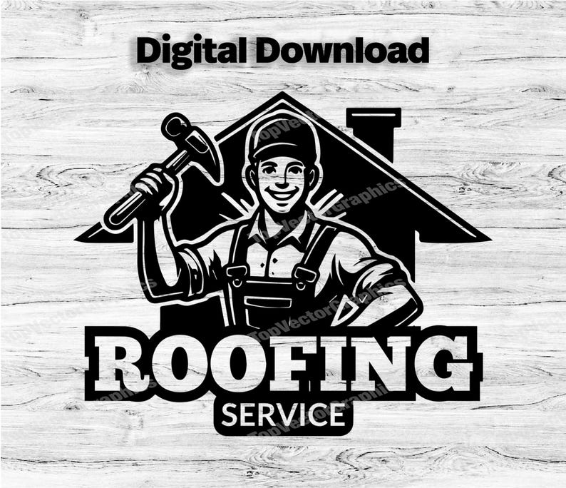 Roofing Business Logo Customize Template, SVG, PDF, PNG, Jpg Roofer Svg ...
