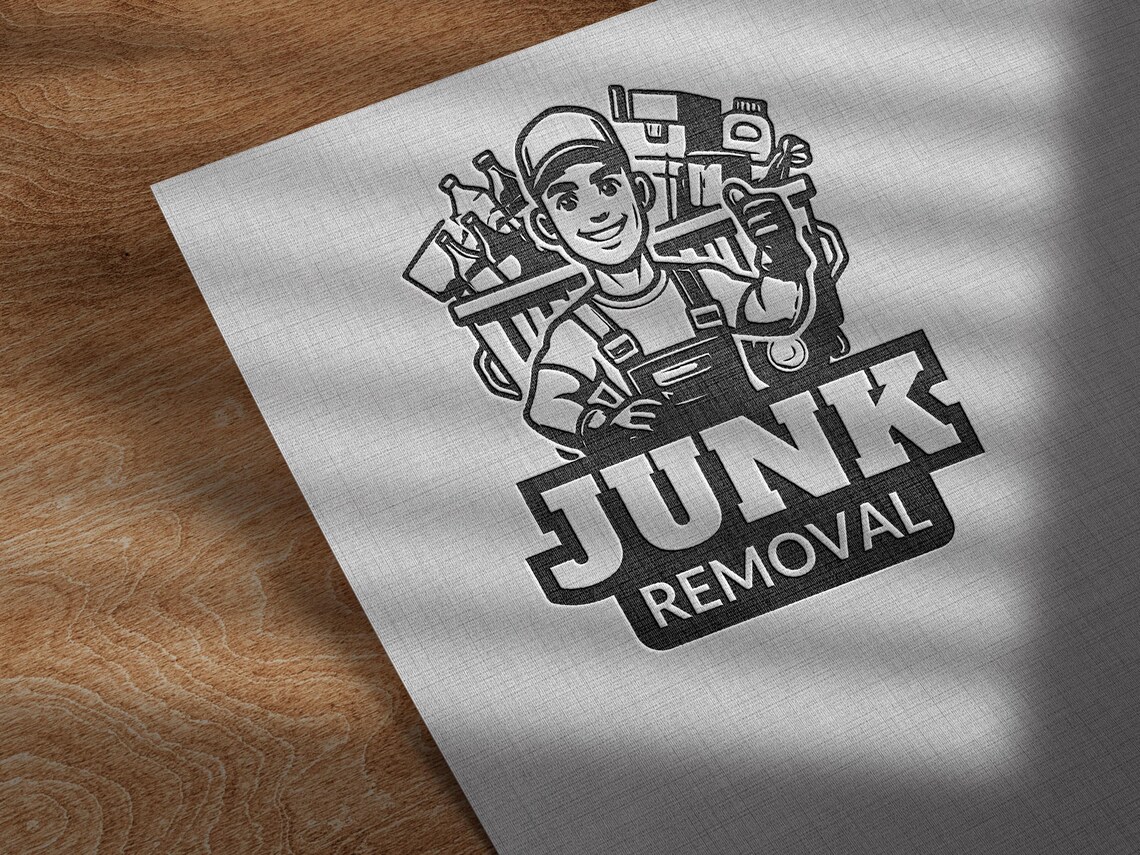 Junk Removal Business Logo Customize Template, SVG, PDF, PNG, Junk Svg ...