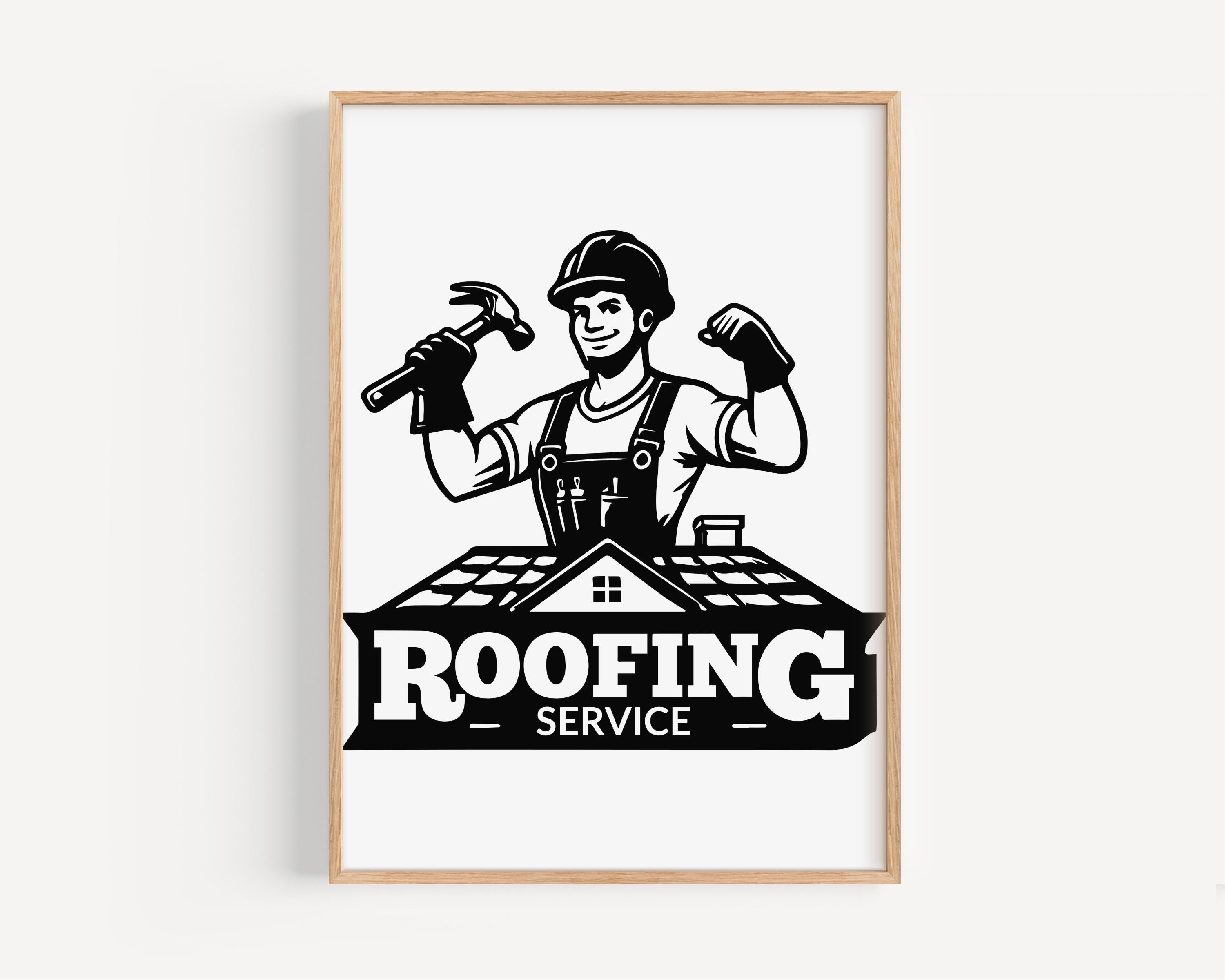 Roofing Business Logo Customize Template, SVG, PDF, PNG, Jpg Roofer Svg ...