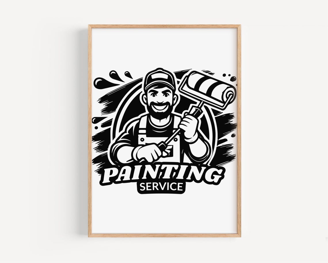 Painting Business Logo Customize Template, SVG, PDF, PNG, Jpg Painter ...