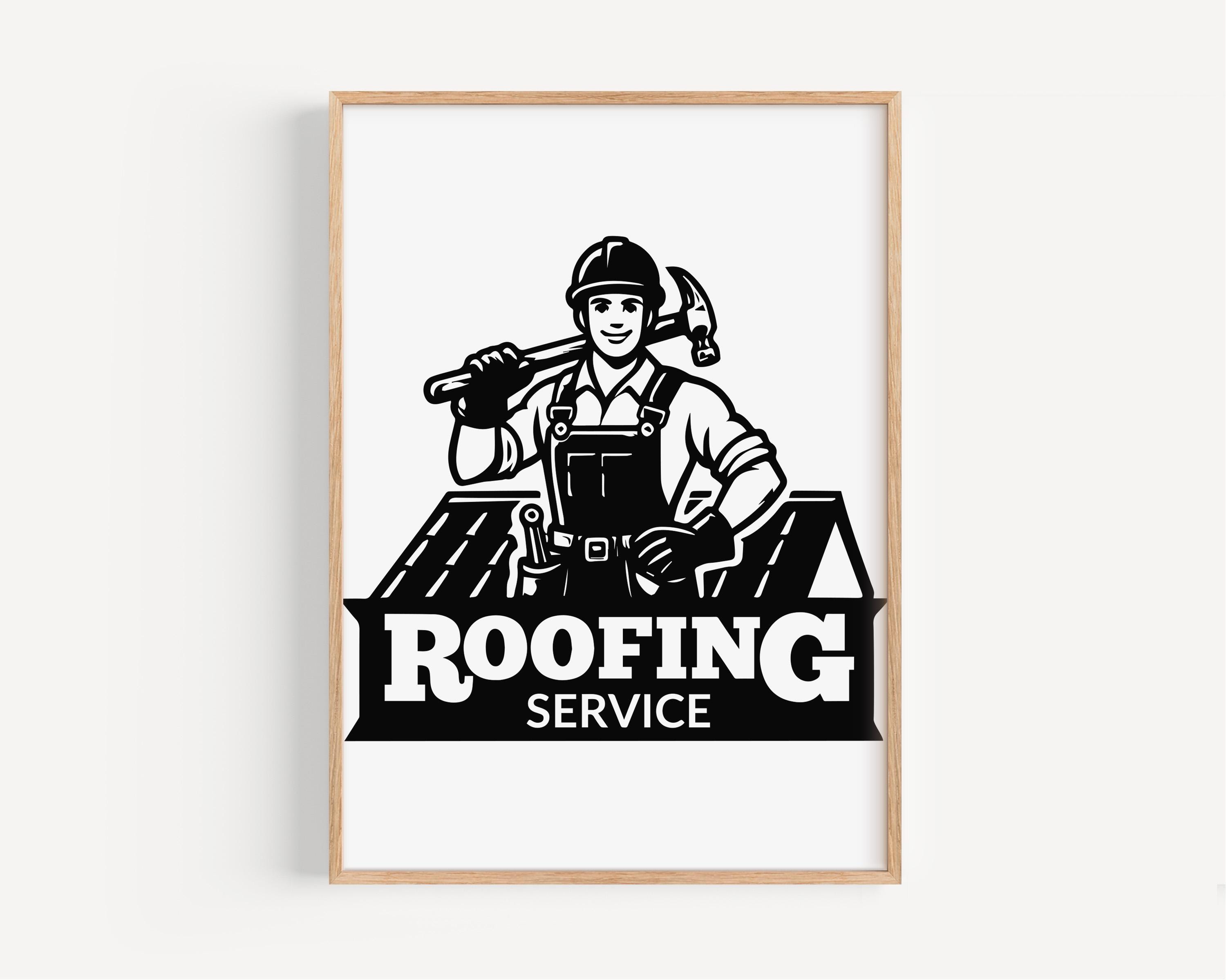 Roofing Business Logo Customize Template, SVG, PDF, PNG, Jpg Roofer Svg ...