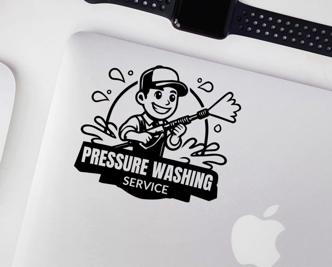 Pressure Washing Business Logo Customize Template, Canva Template ...