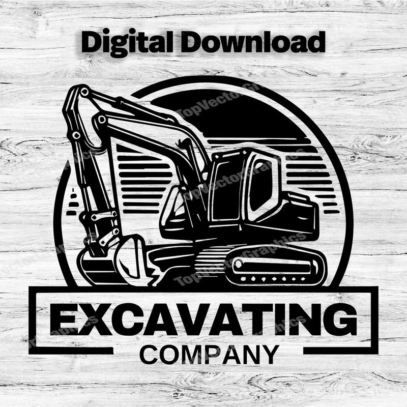 Excavating Logos Svg - Etsy