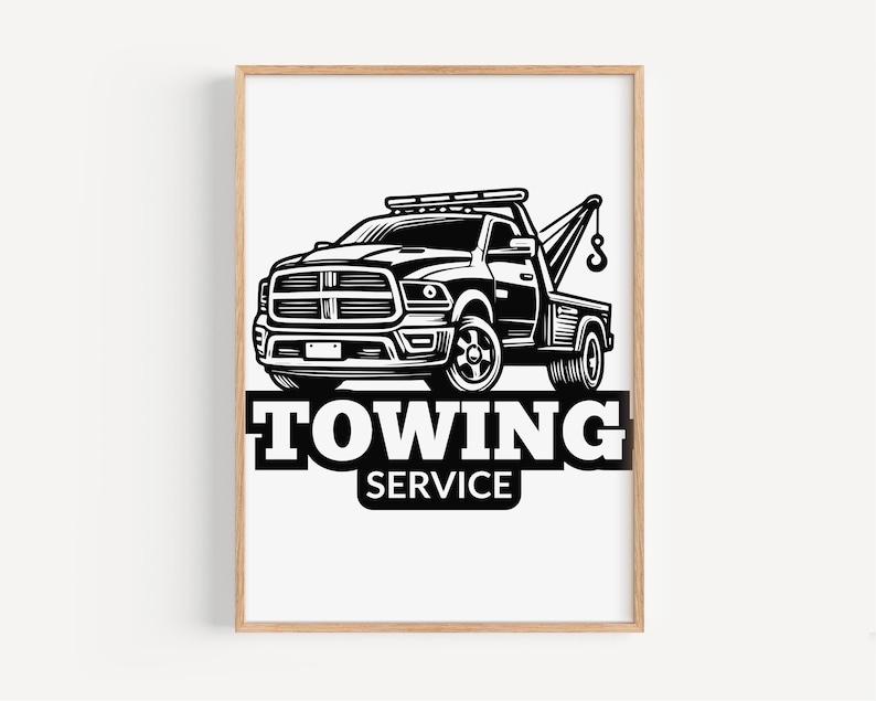 Towing Business Logo Customize Template, SVG, PDF, PNG, Jpg Tow Truck ...