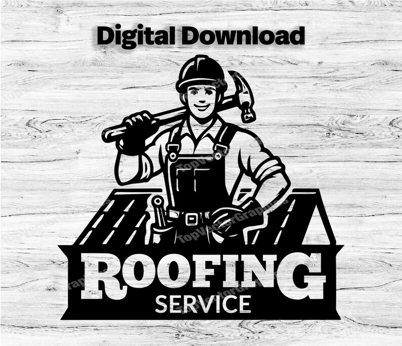 Roofing Business Logo Customize Template, SVG, PDF, PNG, Jpg Roofer Svg ...