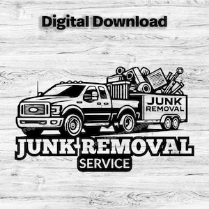 Junk Removal Business Logo Customize Template, SVG, PDF, PNG, Junk Svg ...