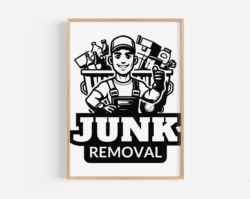 Junk Removal Business Logo Customize Template, SVG, PDF, PNG, Junk Svg ...