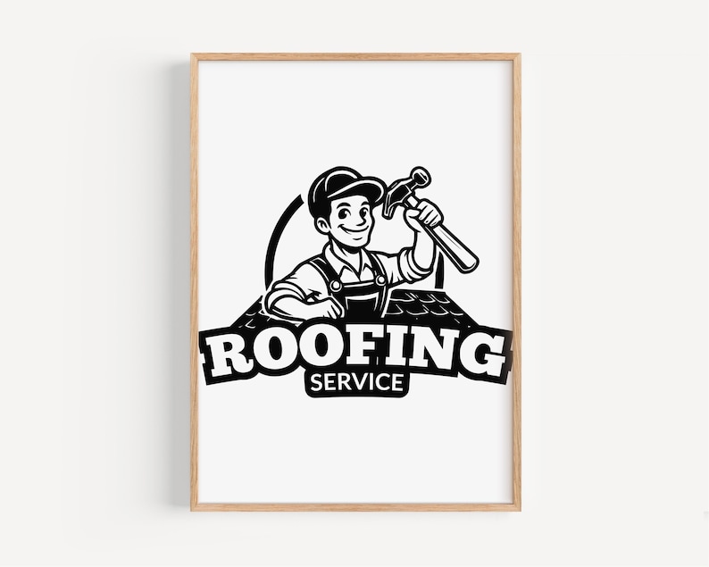 Roofing Business Logo Customize Template, SVG, PDF, PNG, Jpg Roofer Svg ...