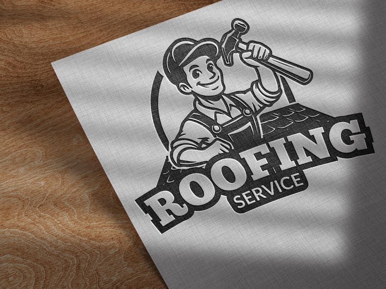 Roofing Business Logo Customize Template, SVG, PDF, PNG, Jpg Roofer Svg ...