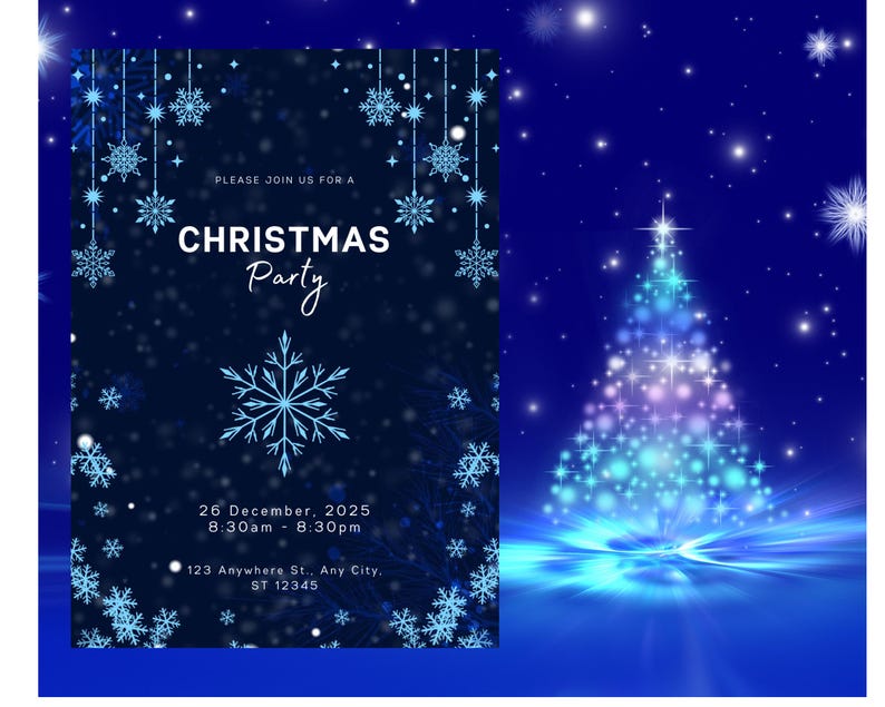 Digital-christmas Party Invitation - Etsy