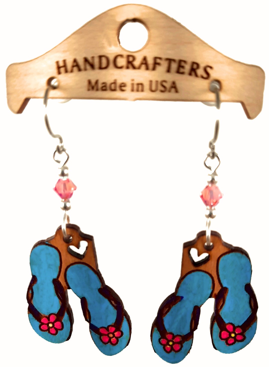 Sandal Earrings or Flip Flop Earrings Are Laser Engraved Jewelry Made ...