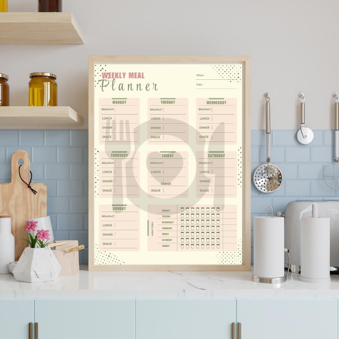 Printable Meal Planning Guide Featuring Diet Planning, Nutrition ...