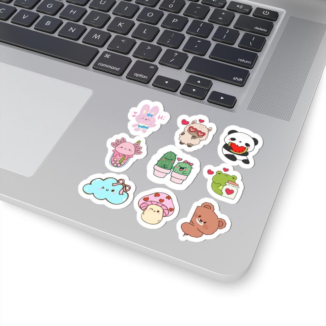 Kawaii Animal & Cute Character Kiss-cut Stickers | Laptop Sticker Set ...