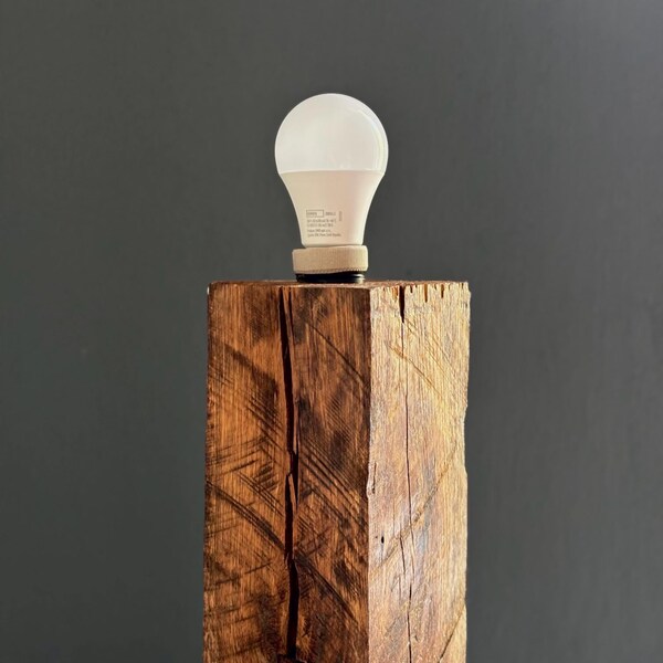 Handmade Wood Lamp - Etsy