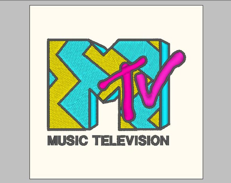 MTV Logo Embroidery Machine File - Etsy