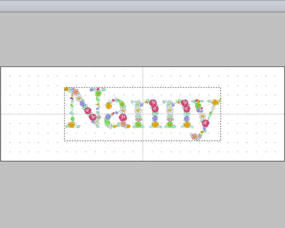 Floral ‘nanny’ Embroidery Machine File - Etsy