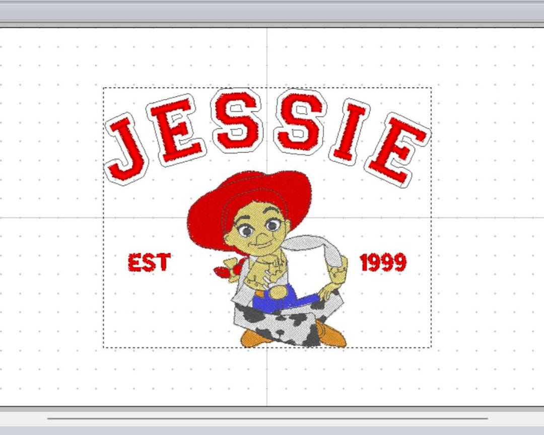 Toy Story 'jessie' Embroidery Machine File - Etsy