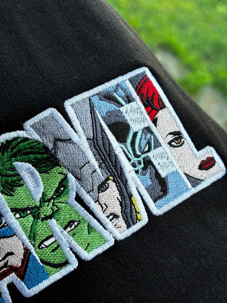 Superhero 'marvel' Embroidery Machine File - Etsy
