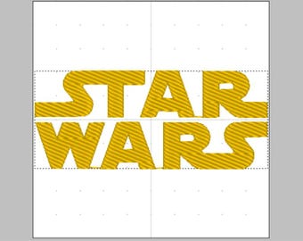 STAR WARS Logo Embroidery Digital File - Etsy