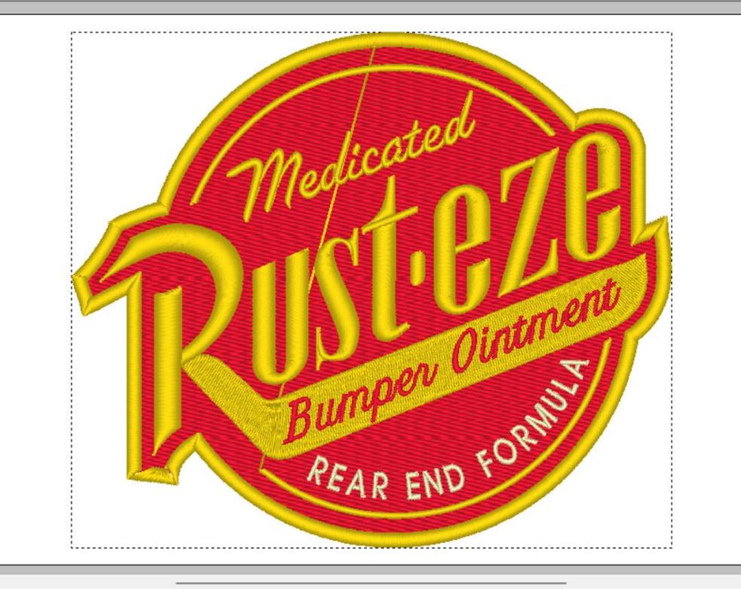 Cars 'rust-eze' Embroidery Machine File - Etsy