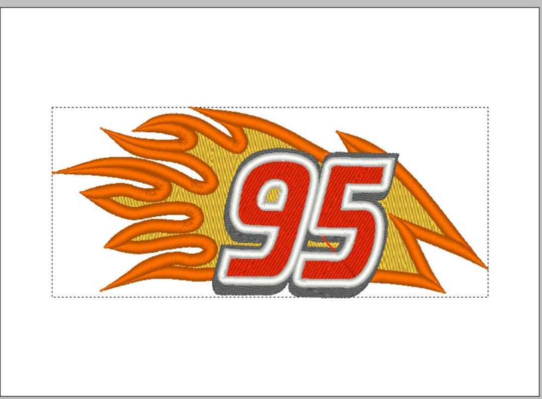 Pixar Cars '95 Emblem' Embroidery Machine File - Etsy