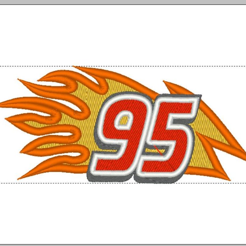 Lightning Mcqueen 95 Logo - Etsy