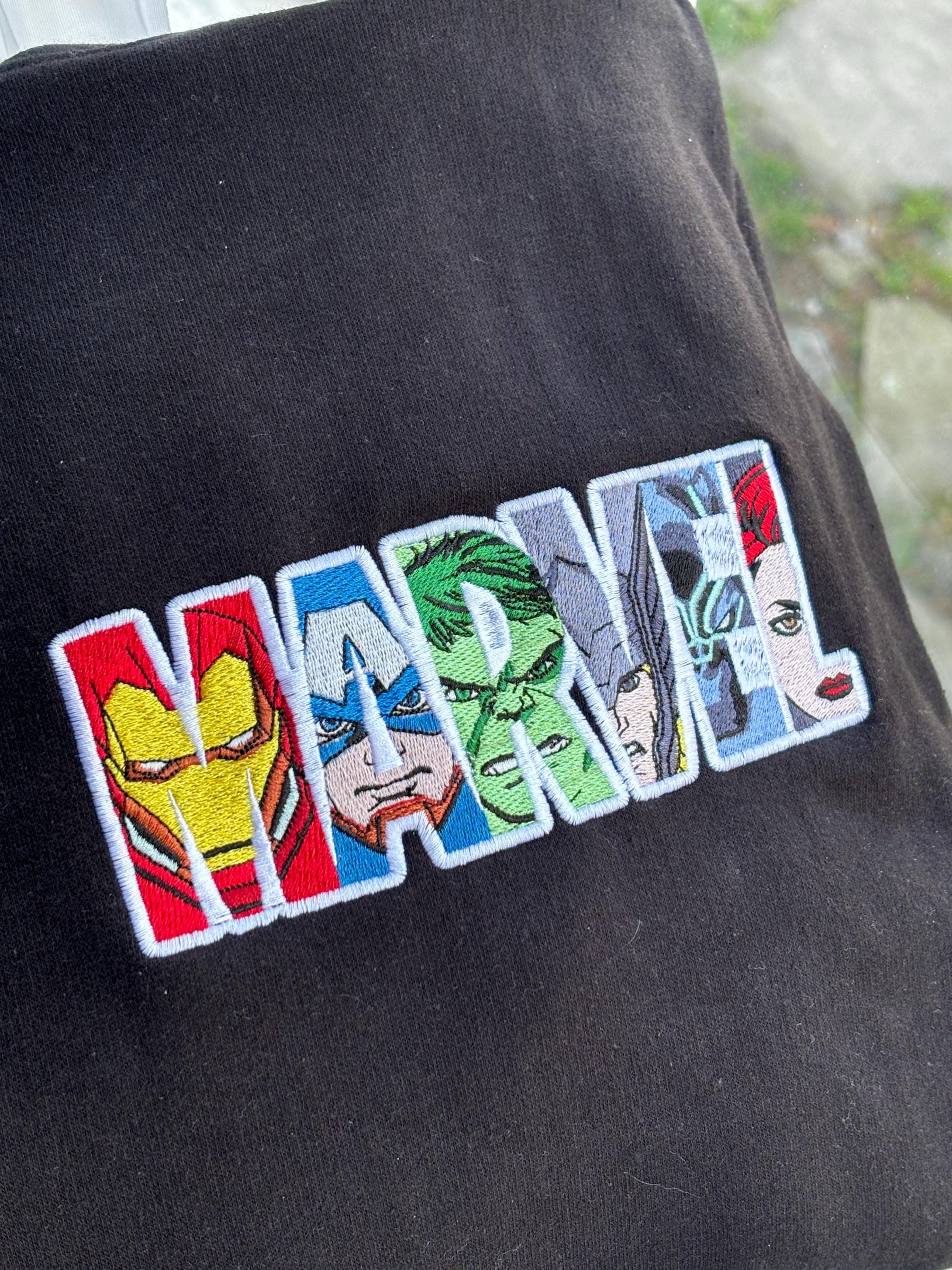Superhero 'marvel' Embroidery Machine File - Etsy