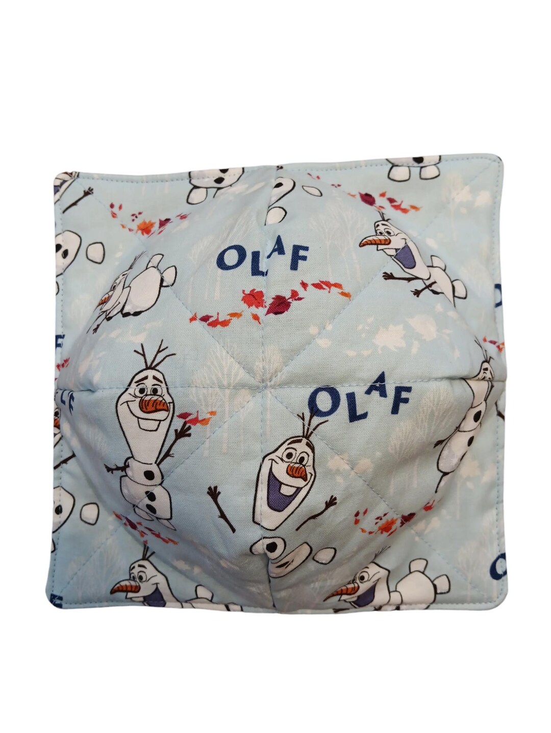 Frozen Olaf Winter Snowman Plaid Soup Bowl Cozy, Microwavable ...