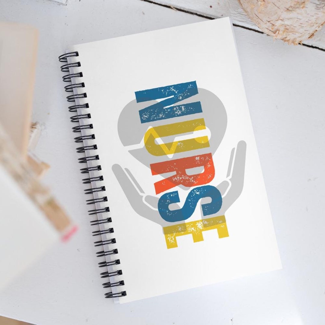 Nurse Spiral Notebook –cute Medical Notes Book, Dotted Journal, Nursing ...