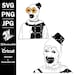 Terrifier Art the Clown Svg, Png and Jpg - Etsy Canada