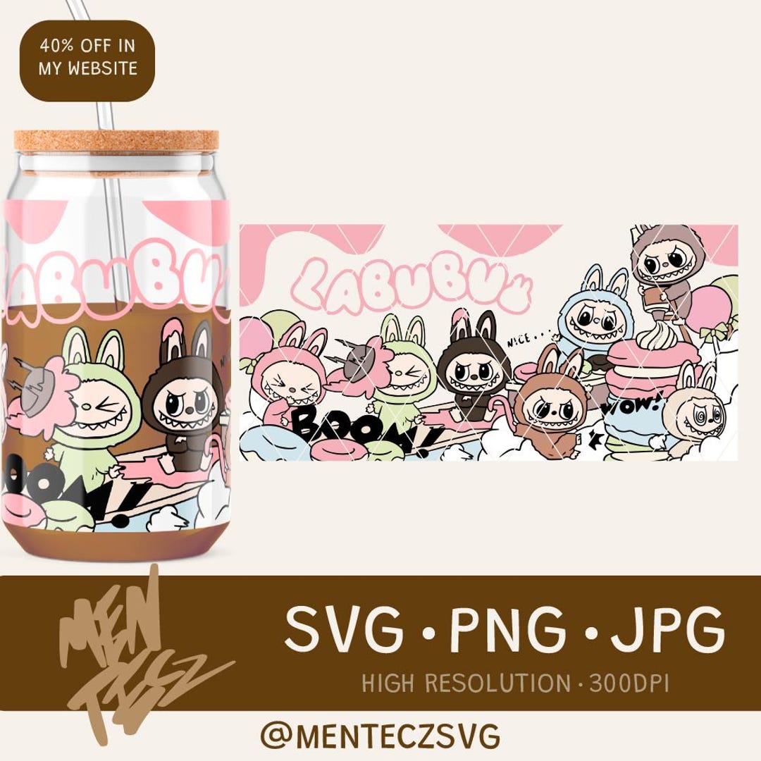 Labubu Libbey Wrap Svg, Uvdtf Labubu, Wrap Perfect for Cricut and Cameo ...