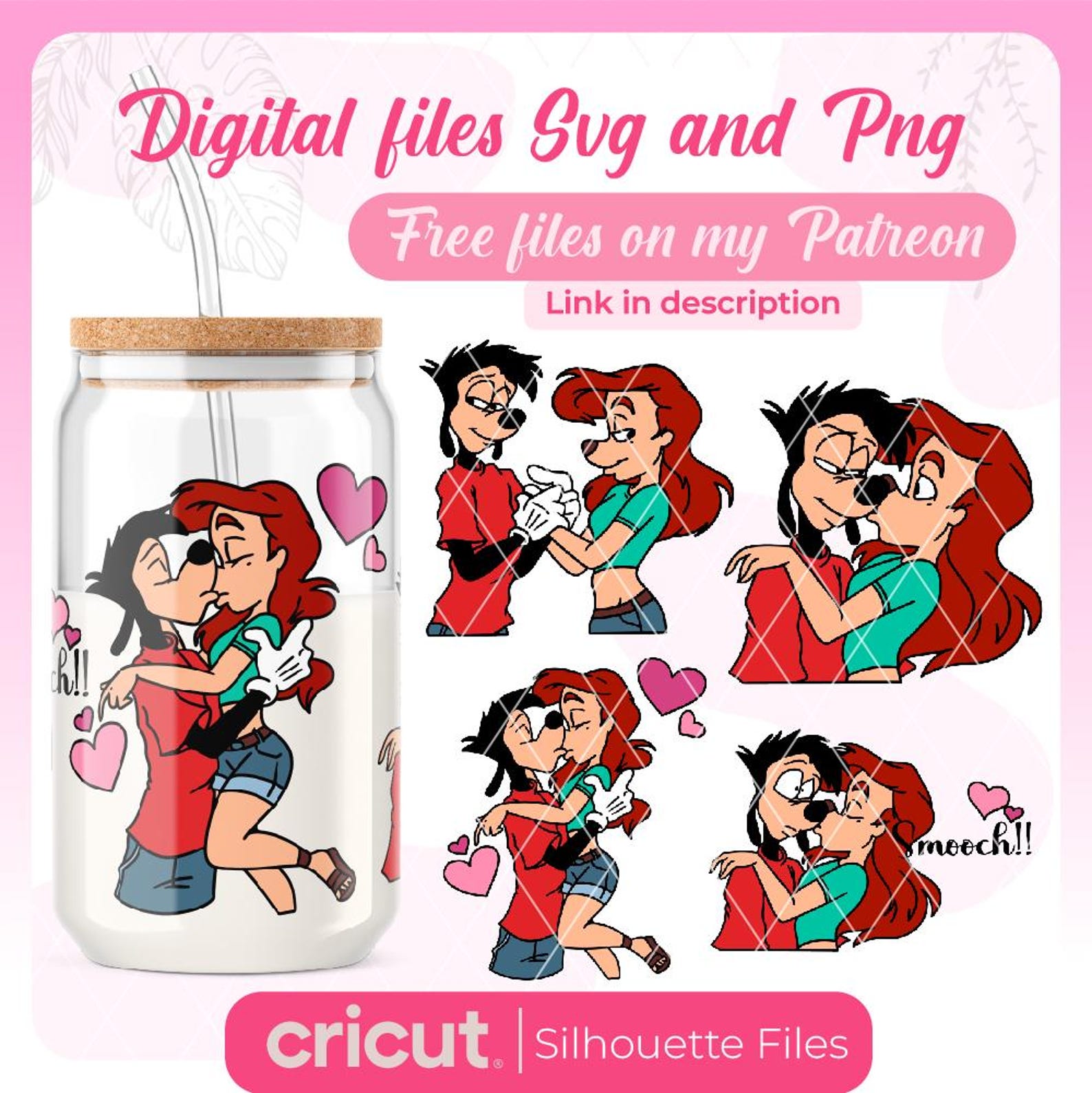 Max and Roxanne Bundle SVG, Valentine ,goofy Movie SVG, Roxanne Svg ...