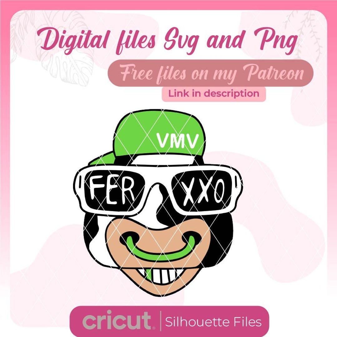 Ferxxo Cow Svg, Feid Singer Svg, Vaca Svg, Digital Png and Svg for ...