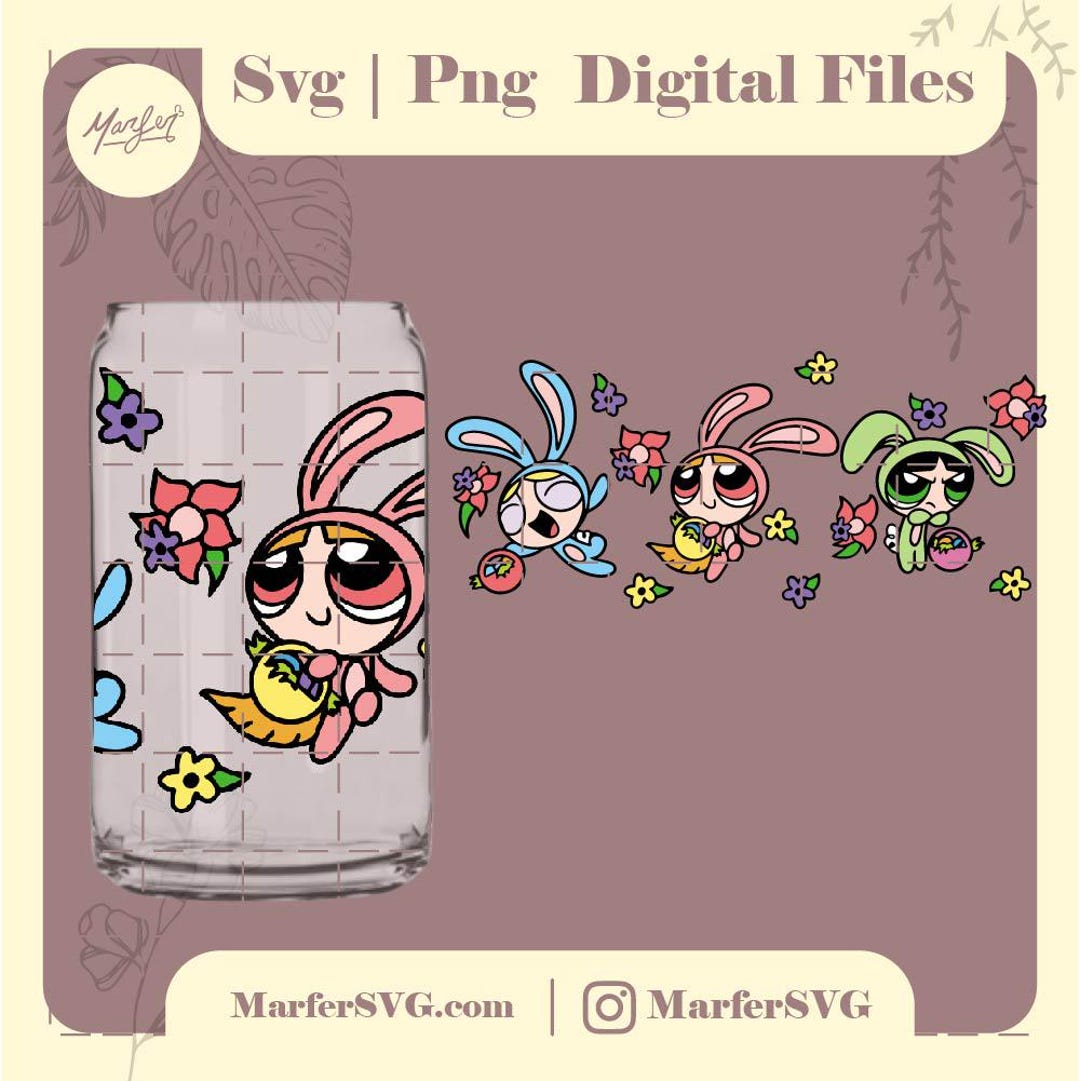 The Powerpuff Girls Easter Svg, Png, Perfect for Cricut and Cameo ...
