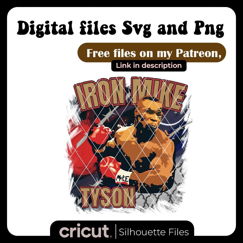 Iron Mike Tyson Jacket Png, Digital Design of Mike Tyson's Jacket, for ...
