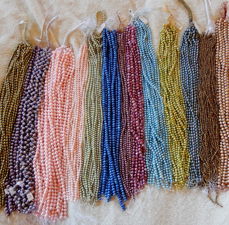 15" Strand of Light Rose Pink Freshwater Pearl 8mm Nuggets for Jewelry ...
