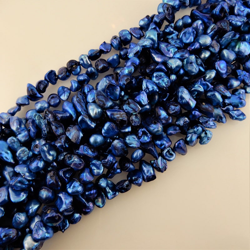 Royal Blue Pearls - Etsy