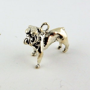 Sterling Silver Bulldog Charm, UGA Bulldog, Georgia Bulldog With Jump ...