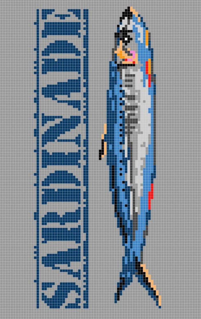 Sardines.grafgan.crochet Pattern C2C. Instant Download of PDF File With ...