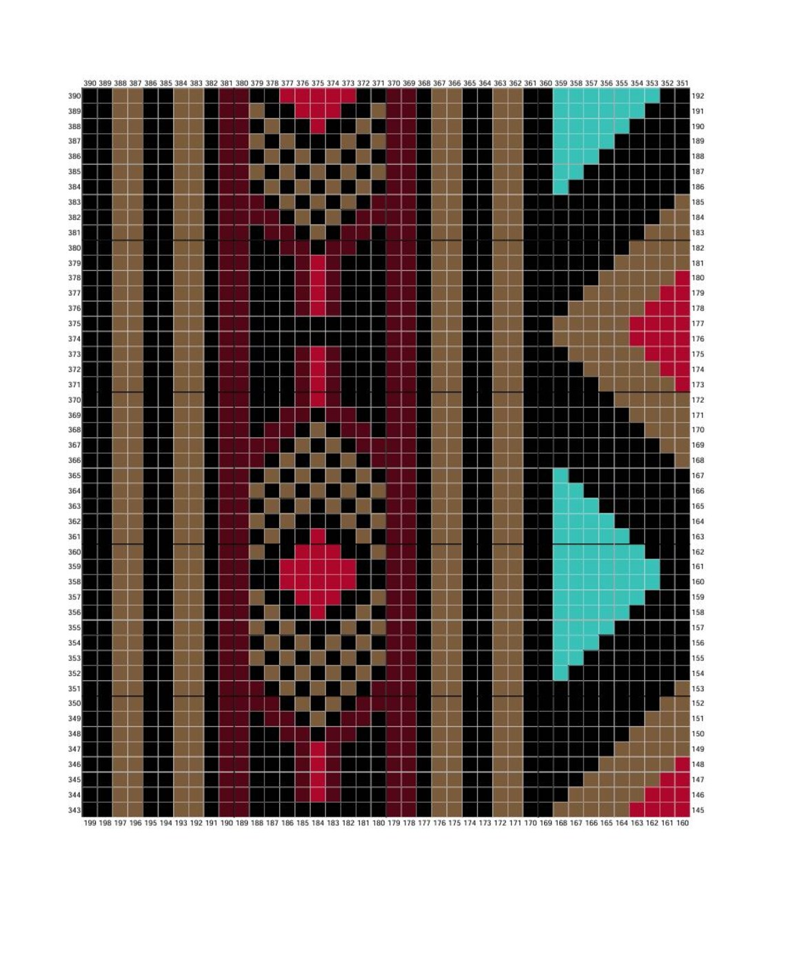 Native American Pattern for Crocheting C2c and Tapestry Knitting ...