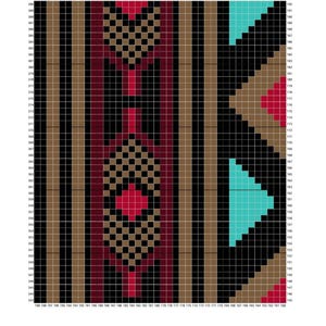 Native American Pattern for Crocheting C2c and Tapestry Knitting ...